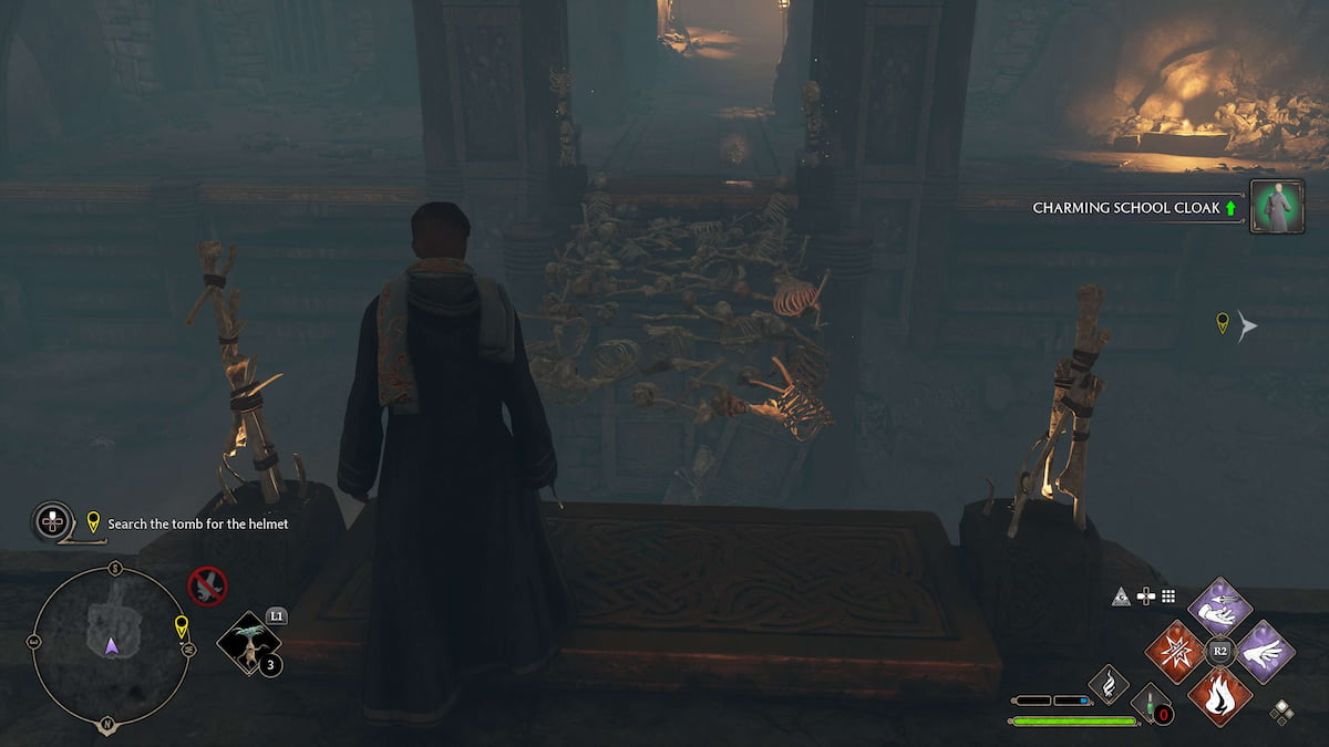 How to solve skeleton bridge puzzles in Hogwarts Legacy - Gamepur