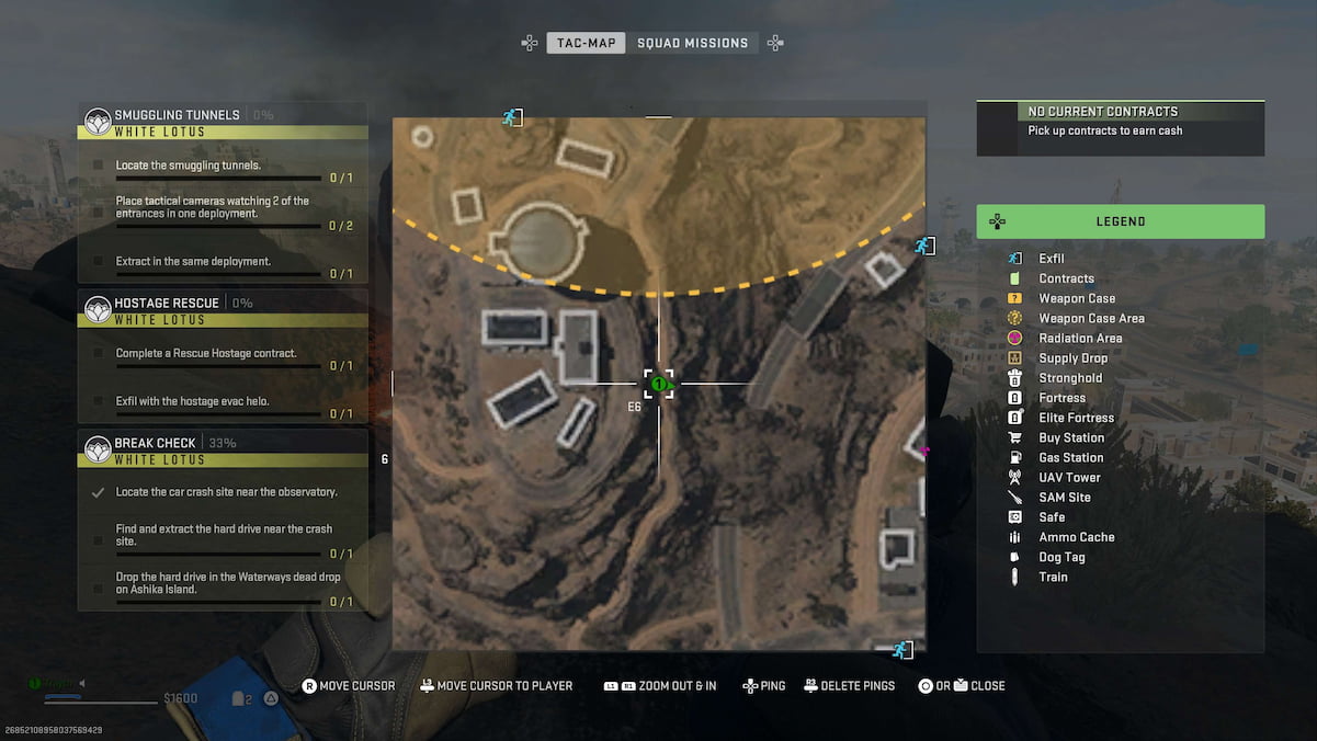 How to locate the car crash site near the observatory for DMZ in Call ...