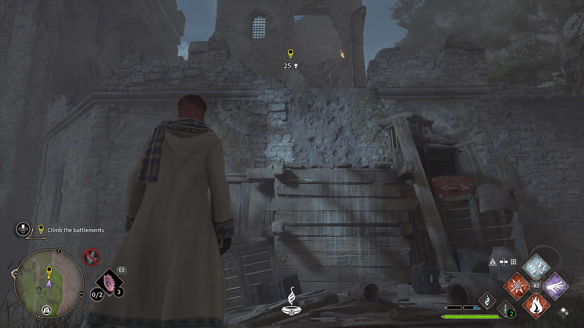 How to climb the battlements in Hogwarts Legacy - Gamepur