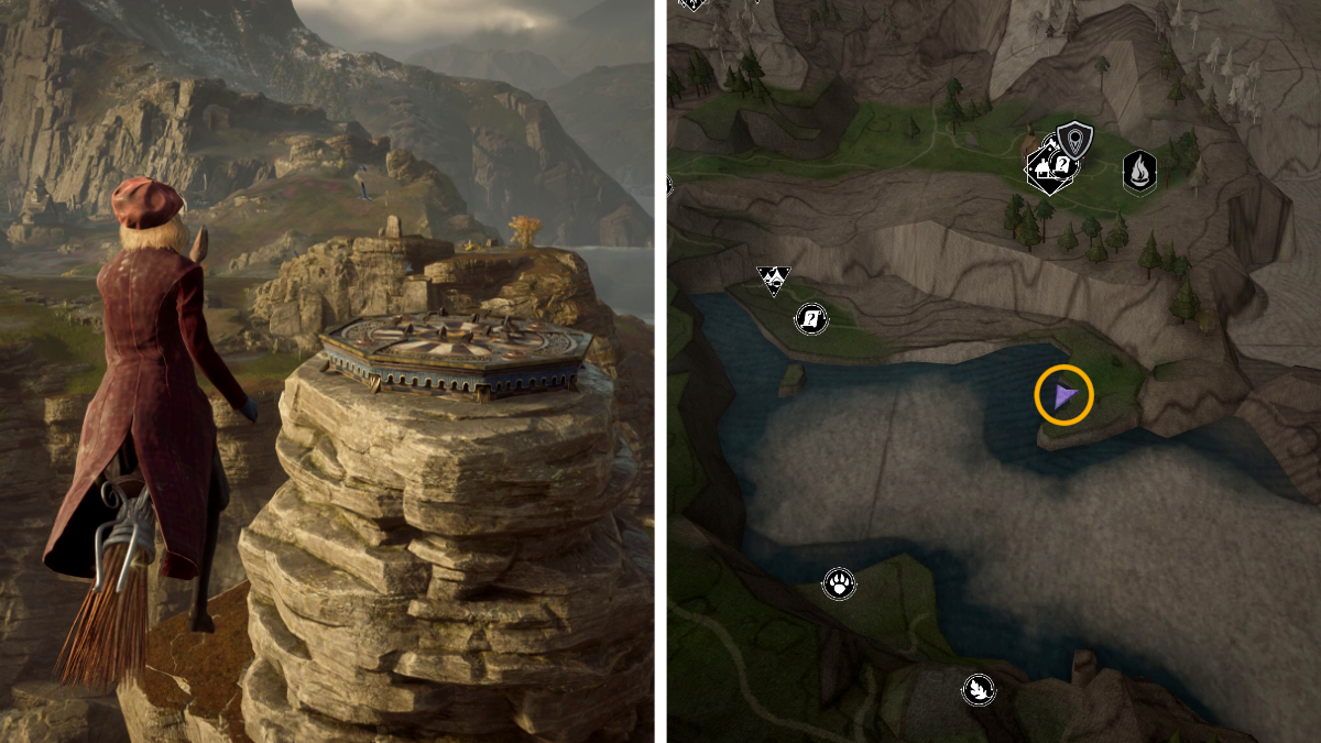 All landing platform locations in Hogwarts Legacy - Gamepur
