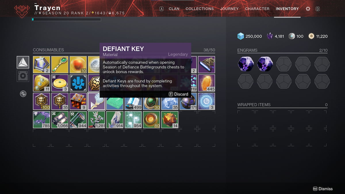 How to get Defiant Keys in Destiny 2 - Gamepur