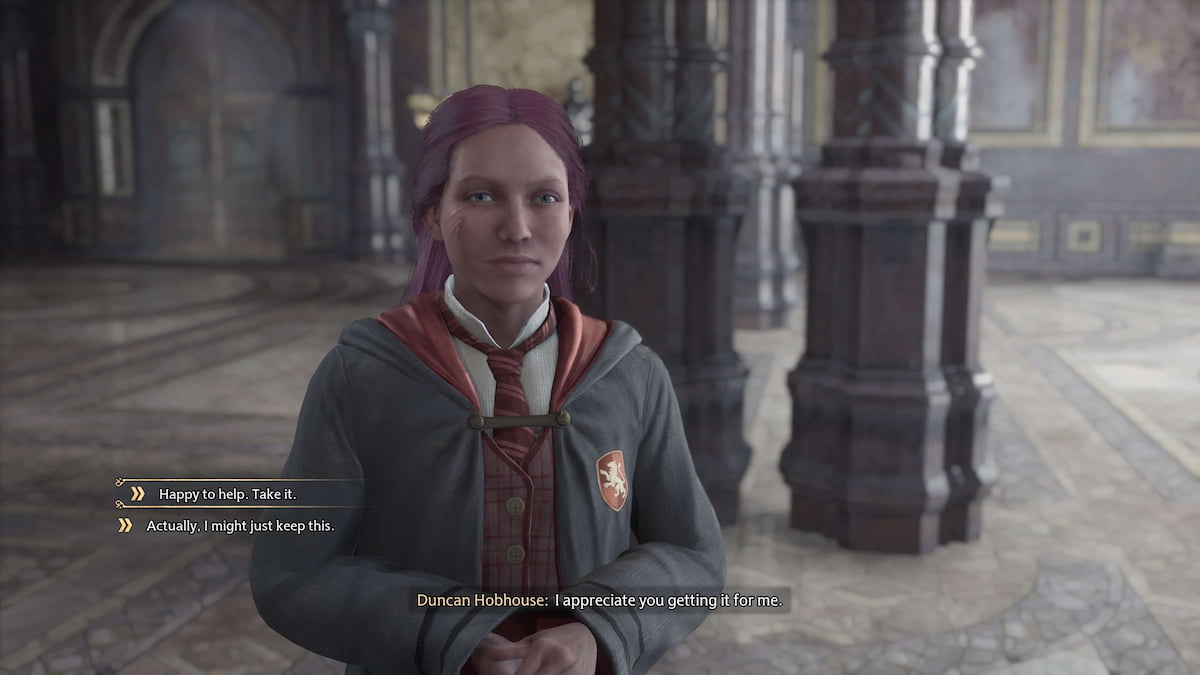 Should you give Duncan the Venomous Tentacula leaf in Hogwarts Legacy ...