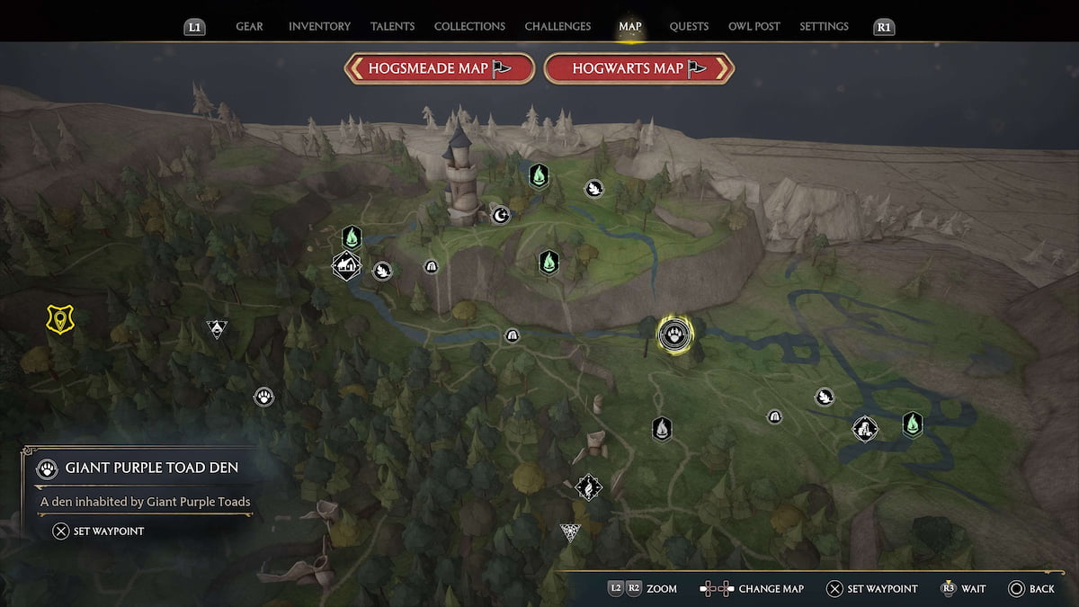 Where to find Giant Purple Toads in Hogwarts Legacy - Gamepur