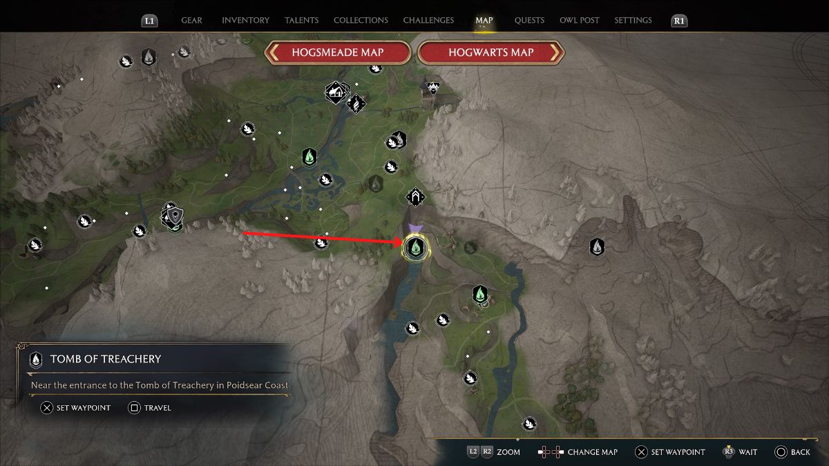 How to complete Cursed Tomb Treasure in Hogwarts Legacy - Gamepur