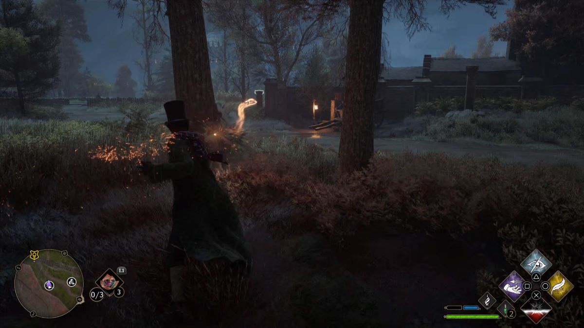 How to solve the Merlin Trial by Hogsmeade Station in Hogwarts Legacy ...