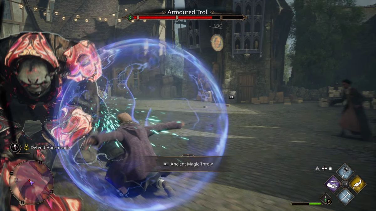 How to beat the troll in Hogsmeade in Hogwarts Legacy - Gamepur