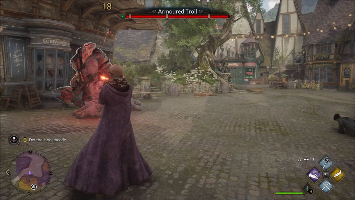 How to beat the troll in Hogsmeade in Hogwarts Legacy - Gamepur