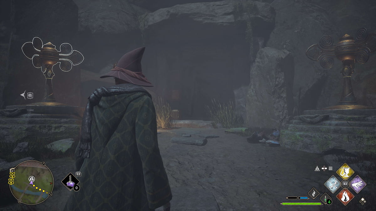 How to Solve the Phoenix Mountain Cave Treasure Vault chess puzzle in Hogwarts Legacy - Gamepur