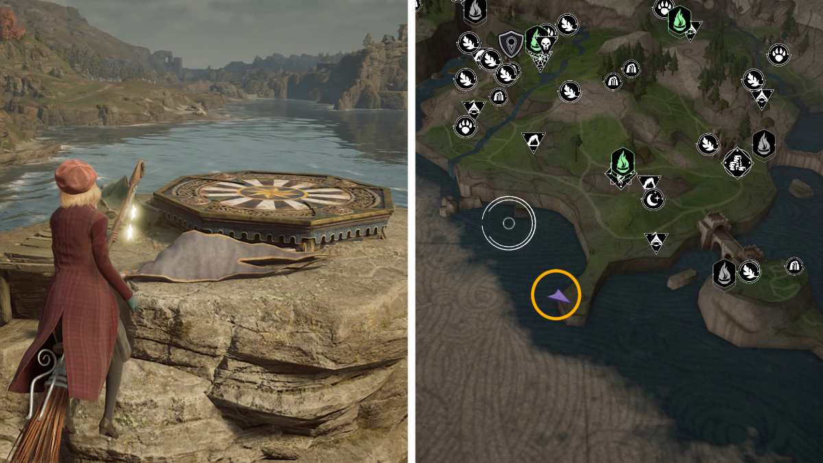 All landing platform locations in Hogwarts Legacy - Gamepur