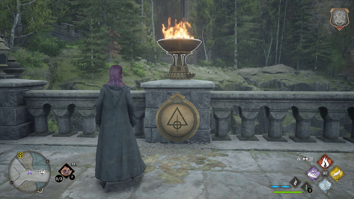 How to solve the bridge fire puzzle in Hogwarts Legacy - Gamepur