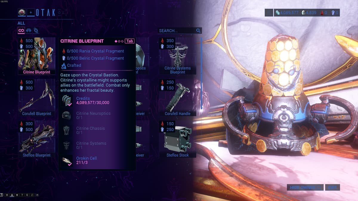 How to get Citrine in Warframe - Gamepur