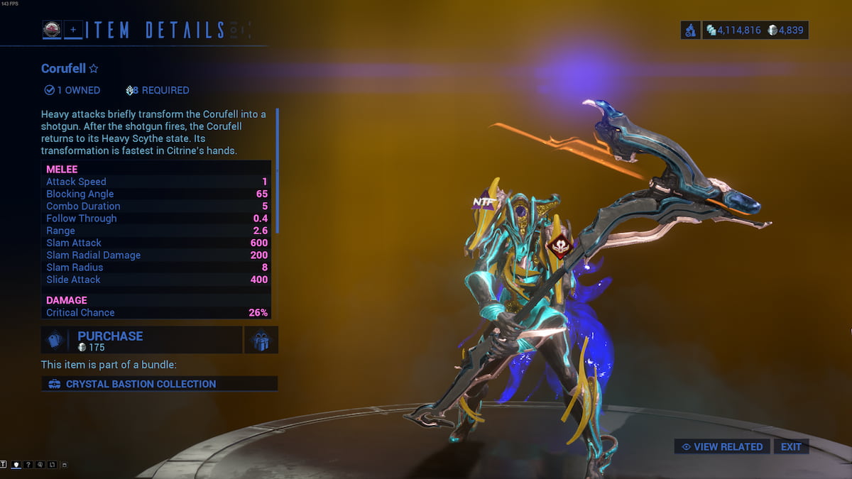 How to get the Corufell in Warframe - Gamepur