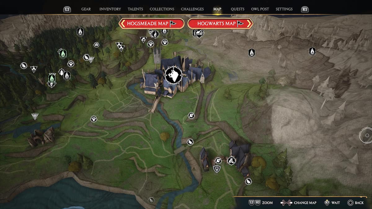 All map icons and what they mean in Hogwarts Legacy - Gamepur