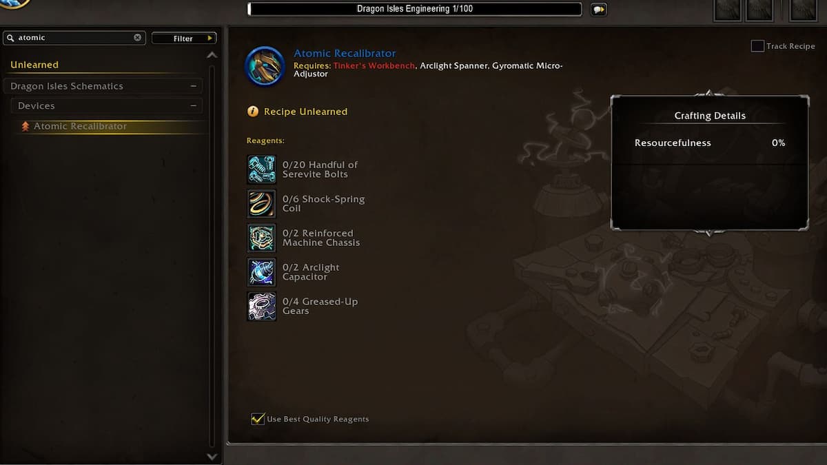 How to get the Atomic Recalibrator toy in World of Warcraft - Gamepur