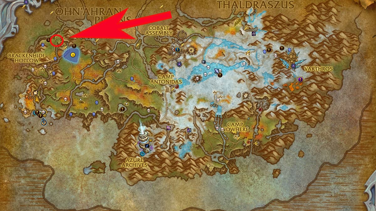 Where is the Creektooth Den quest start in World of Warcraft ...