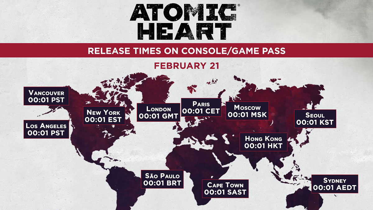 When is the exact release time for Atomic Heart? Answered - Gamepur