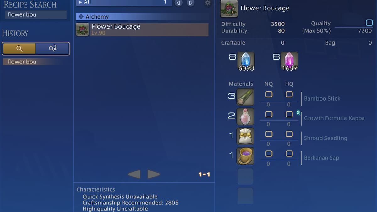 How to get the Flower Boucage in Final Fantasy XIV - Gamepur