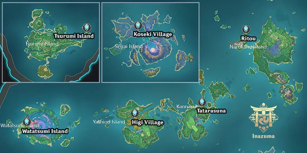 All Statue of the Seven locations in Genshin Impact - Gamepur