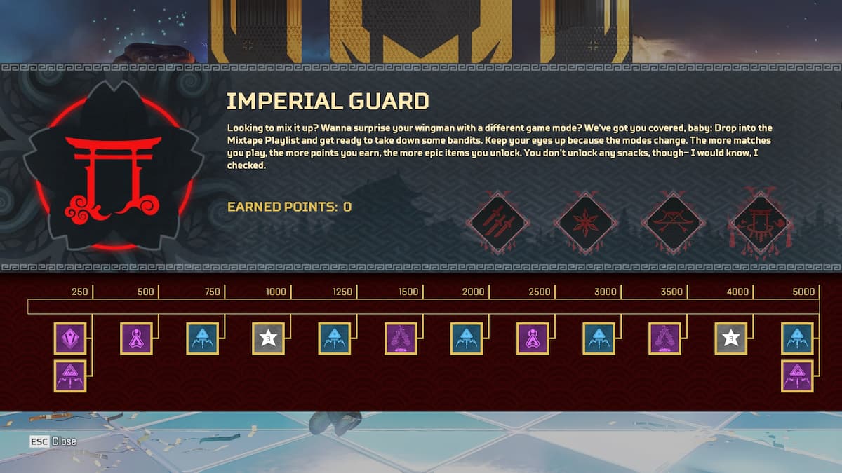 All Prize Tracker rewards for Imperial Guard Collection event in Apex Legends - Gamepur