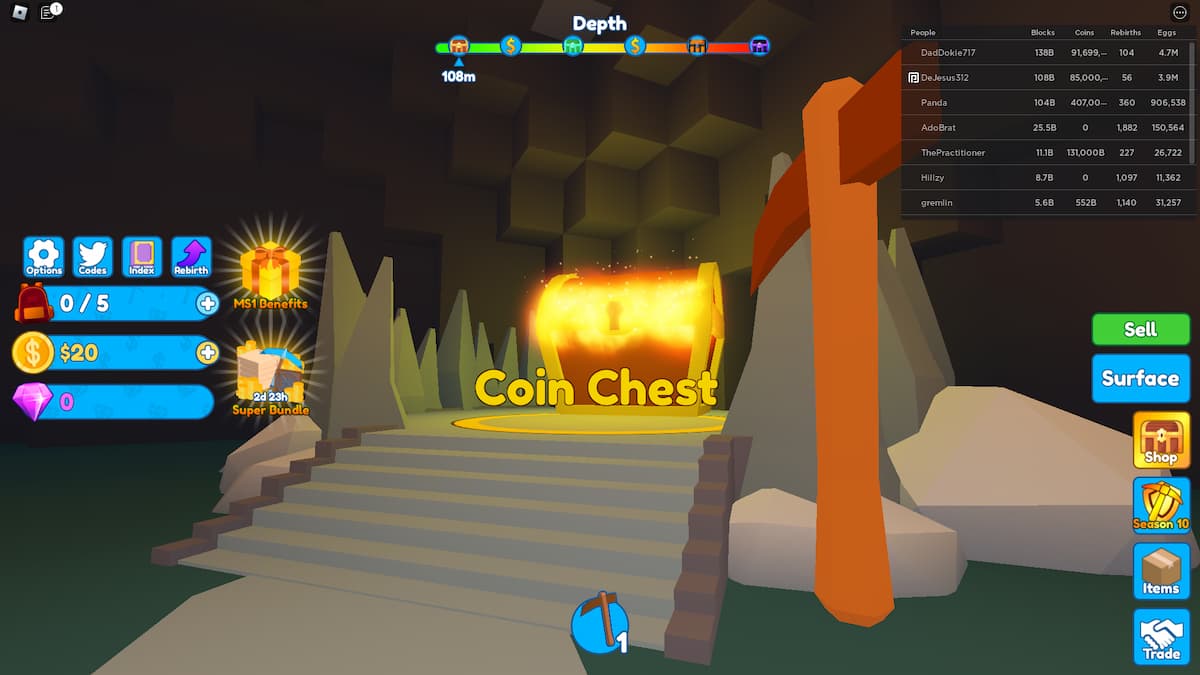 Roblox Mining Simulator 2 Codes (March 2023)