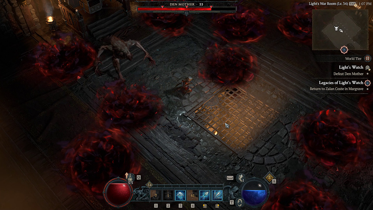 Diablo 4 - Den Mother Light Watch Boss Fight Strategies & Tips - Gamepur