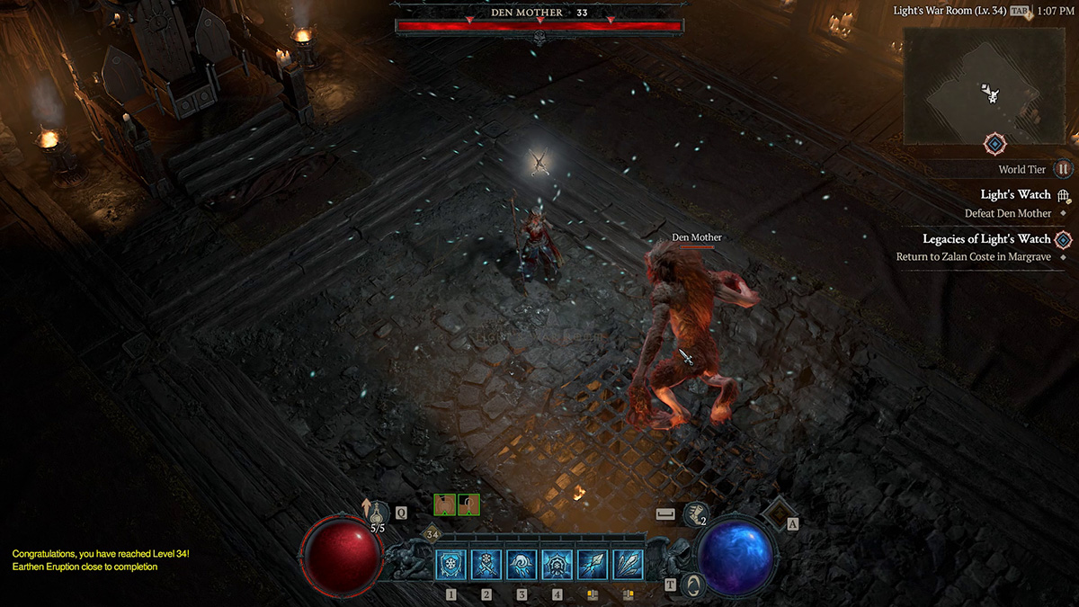 Diablo 4 - Den Mother Light Watch Boss Fight Strategies & Tips - Gamepur