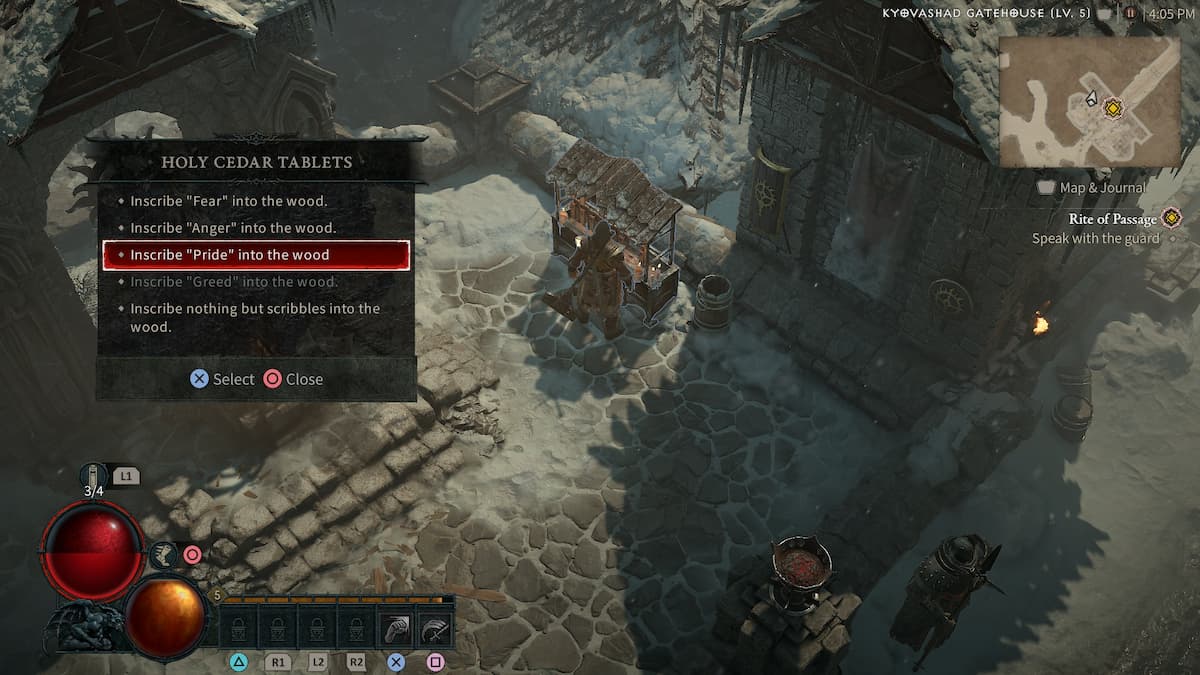 What should you inscribe into the Holy Cedar Tablets in Diablo 4? - Gamepur