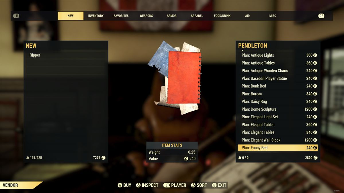 How to find the Fancy Bed plans in Fallout 76 - Gamepur