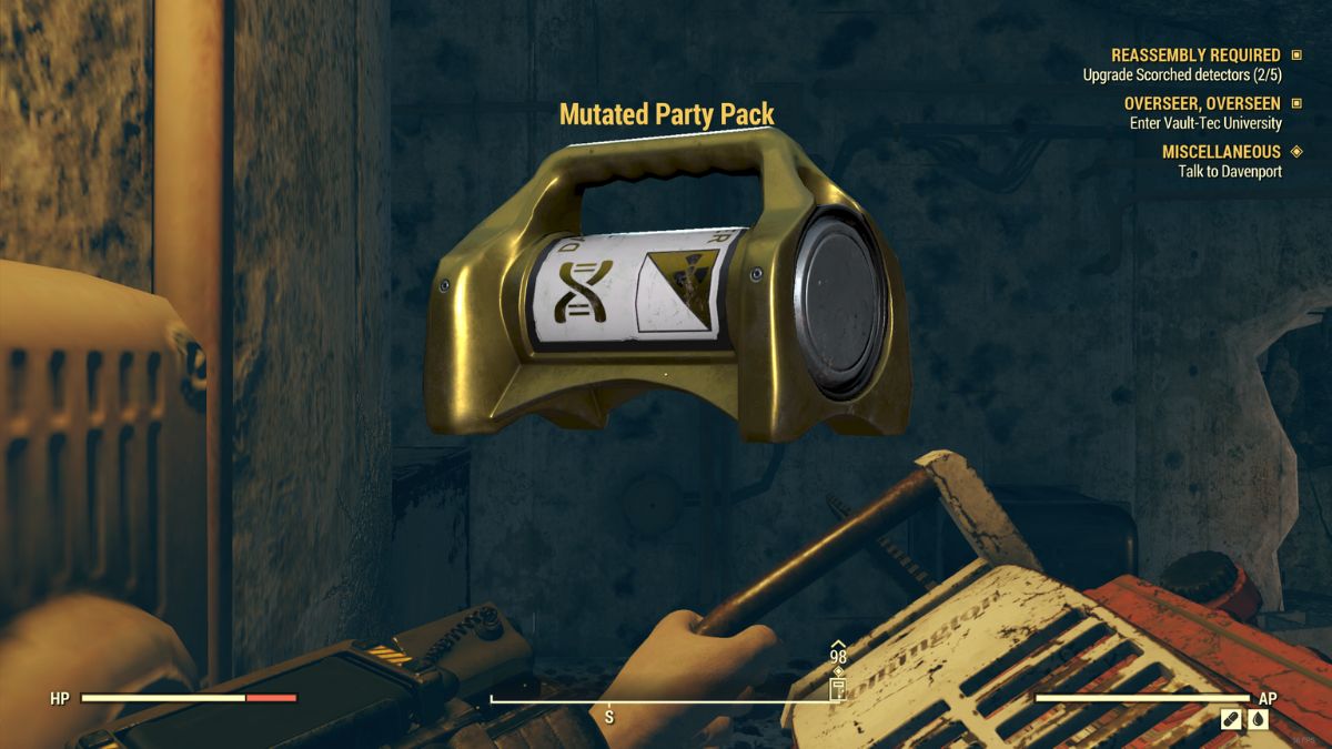 How to get and use Mutated Party Packs in Fallout 76 - Gamepur