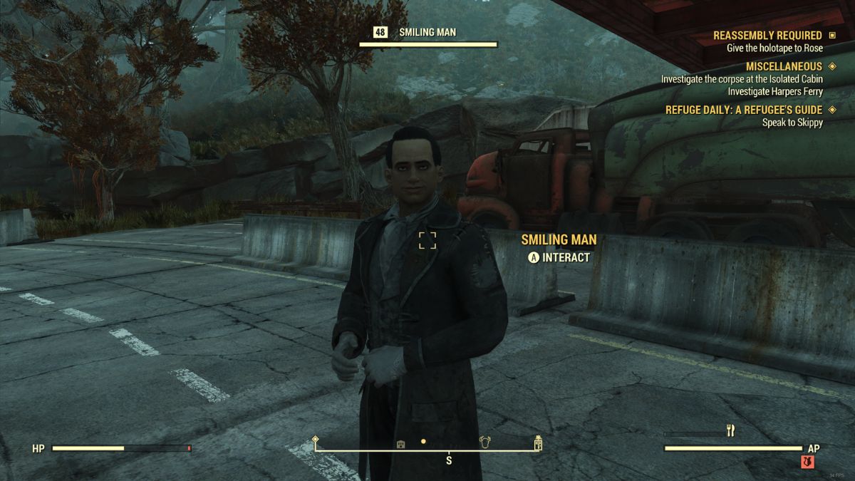 How to find the Smiling Man in Fallout 76 - Gamepur