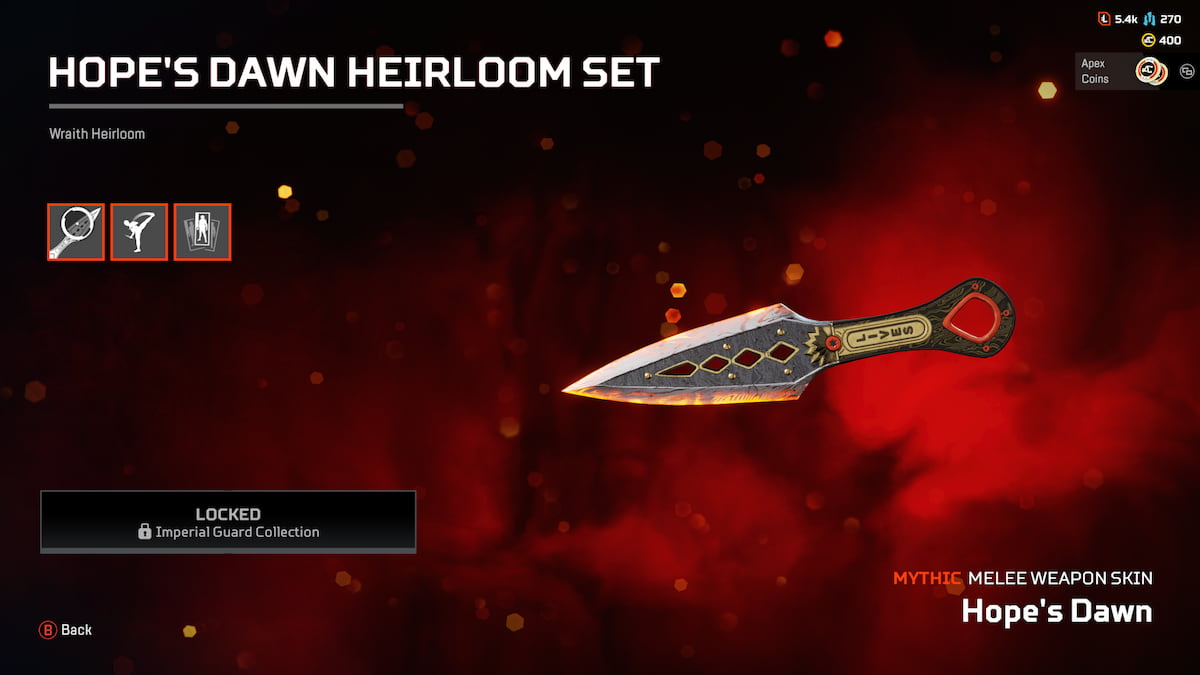 How to get the Hope's Dawn recolored Wraith Heirloom in Apex Legends - Gamepur