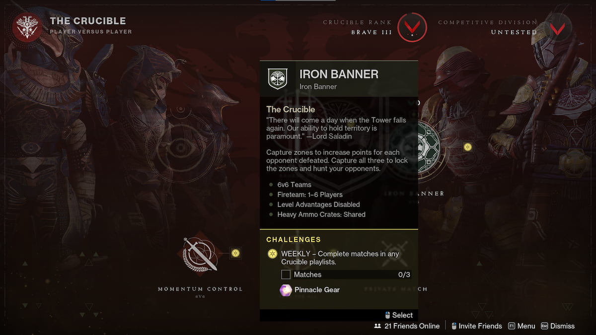 How to complete an Iron Banner Daily Challenge in Destiny 2 - Gamepur