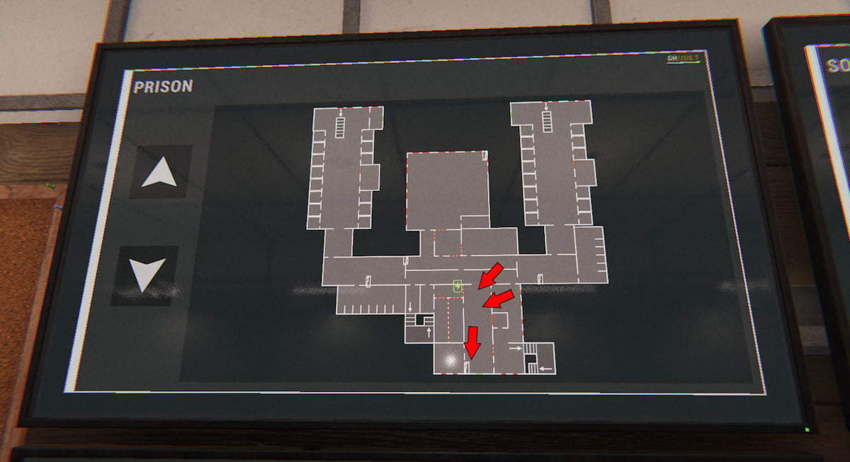 All Cursed Possession locations in the Prison in Phasmophobia - Gamepur