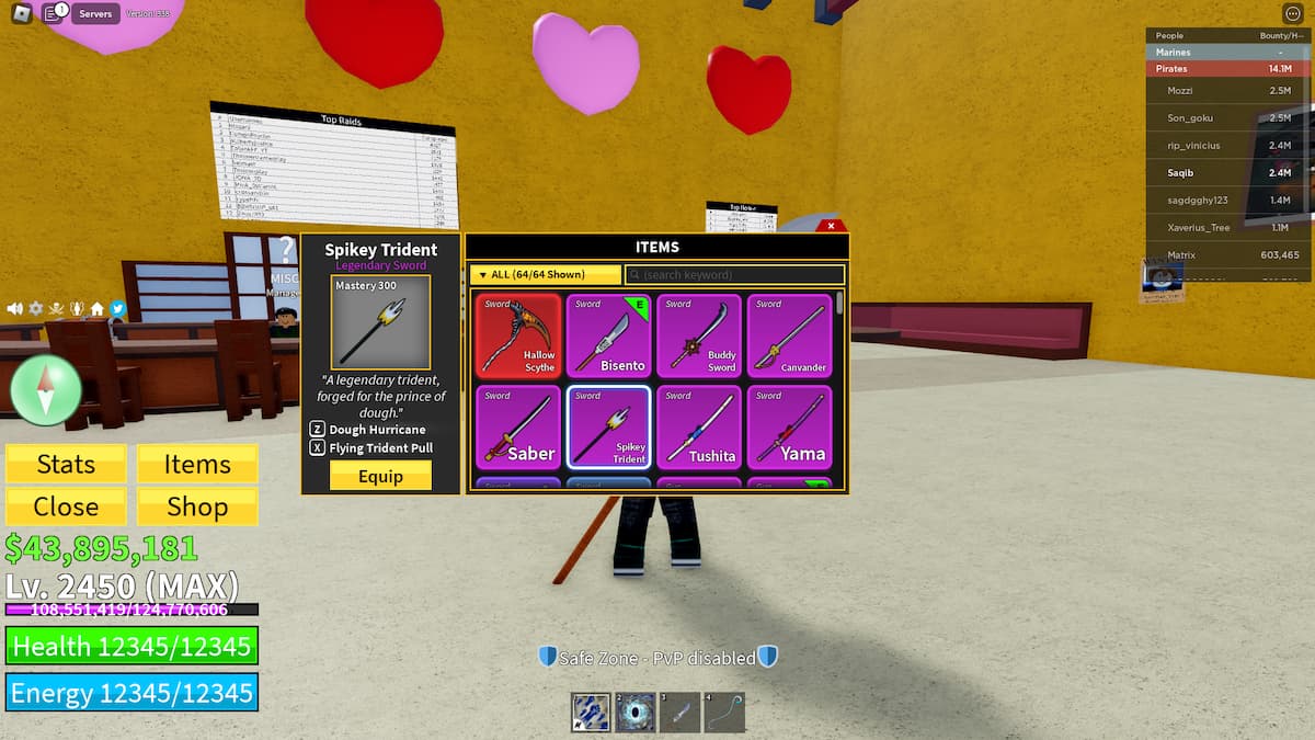 How to get Spikey Trident in Blox Fruits - Gamepur