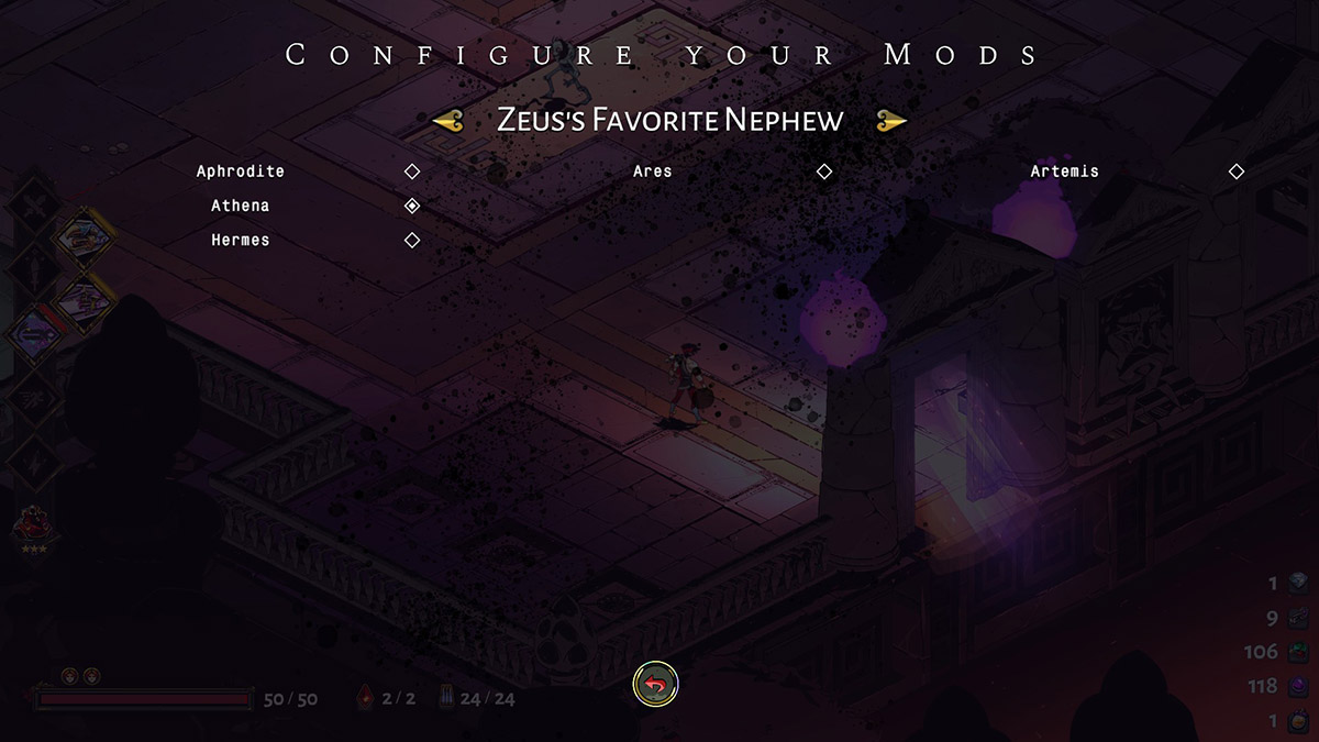 How to set up the Zeus's Favorite Nephew mod for Hades - Gamepur