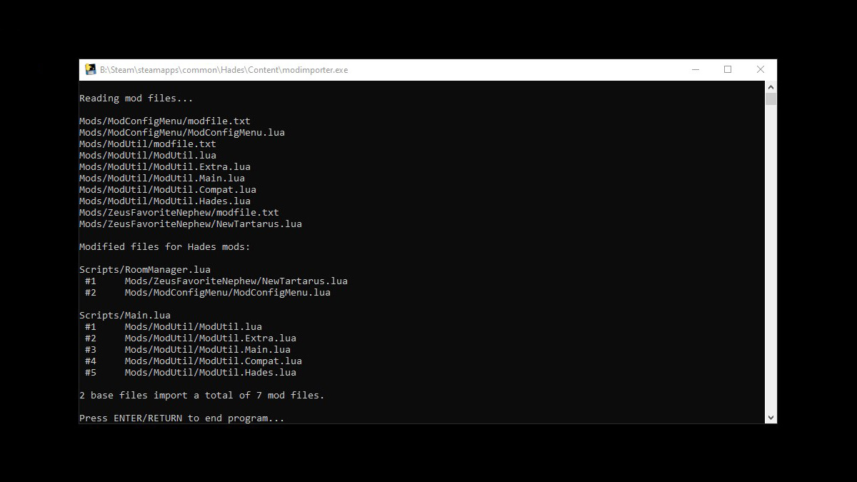 How to set up the Zeus's Favorite Nephew mod for Hades - Gamepur