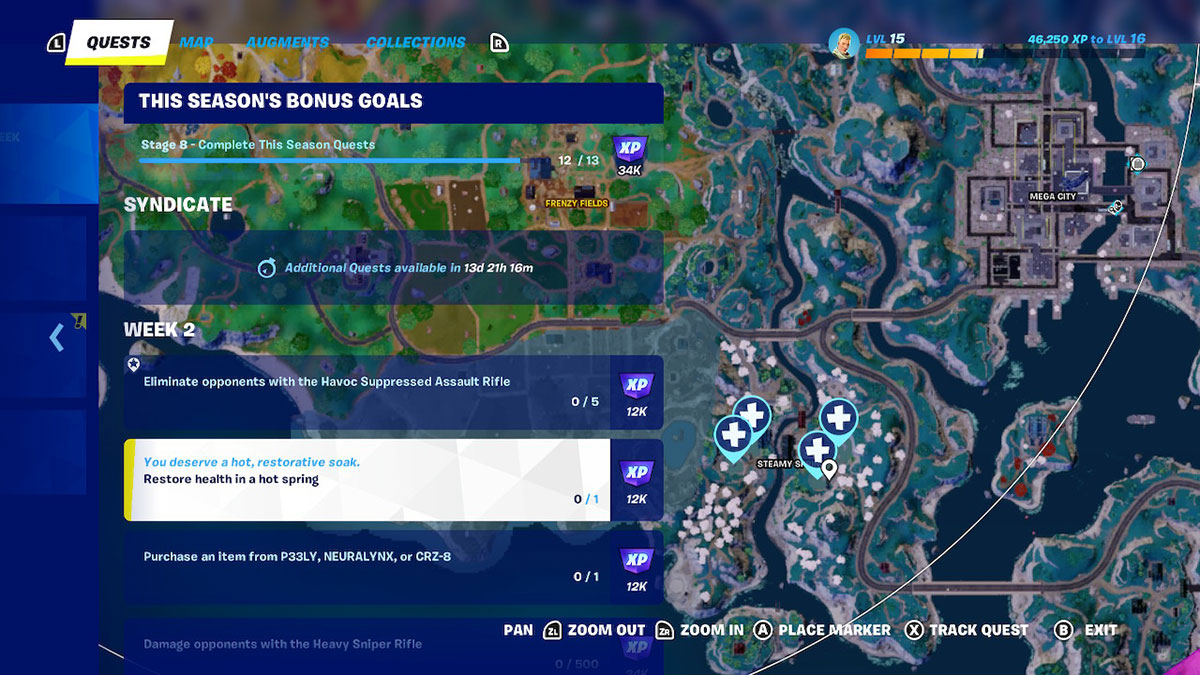 How to restore health in hot springs in Fortnite Chapter 4 Season 2 ...