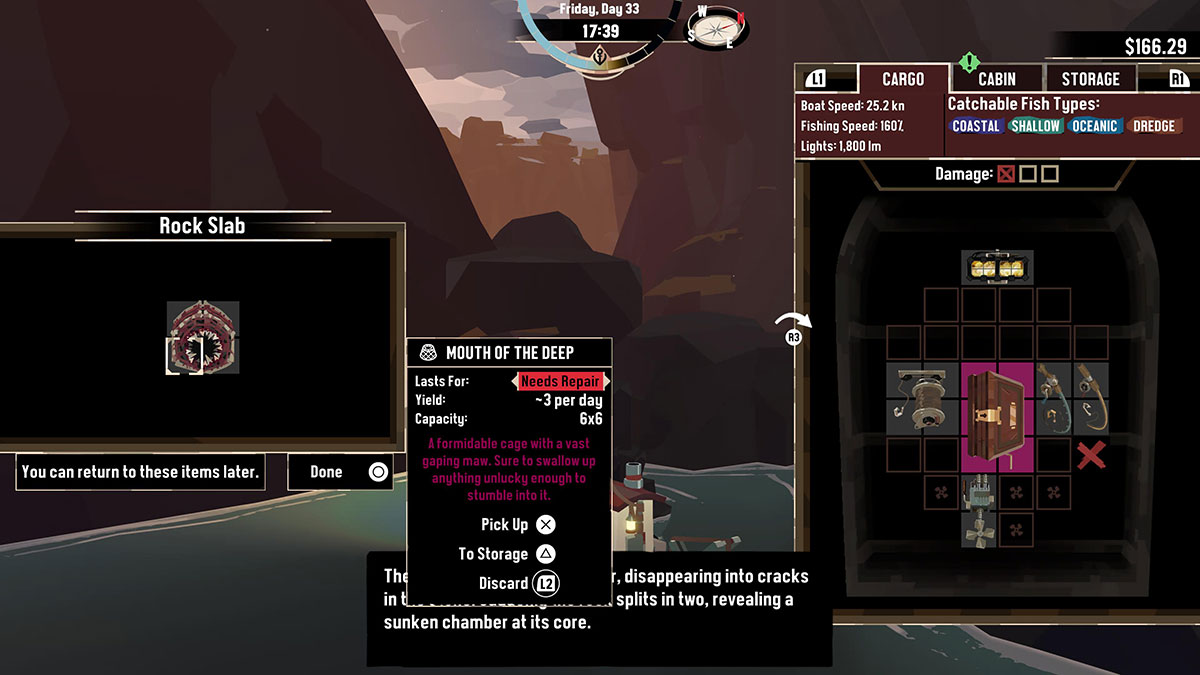 Dredge の Gale Cliffs にある 3 つのカニのような生き物がいる Rock Slab を解決する方法 ...