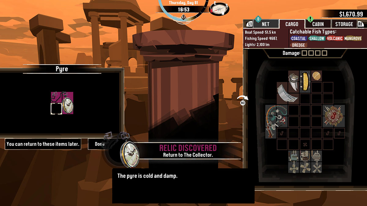 Where to find all Relics in Dredge - Gamepur