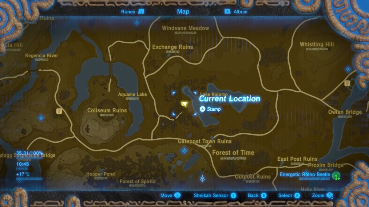 Breath of the Wild - All Memory Locations - Gamepur