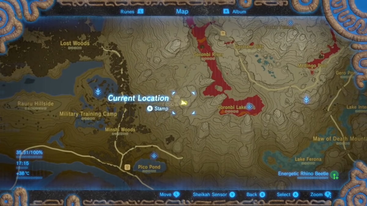 Breath of the Wild - All Memory Locations - Gamepur