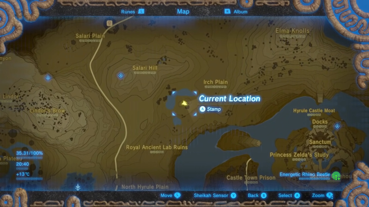 Breath of the Wild - All Memory Locations - Gamepur