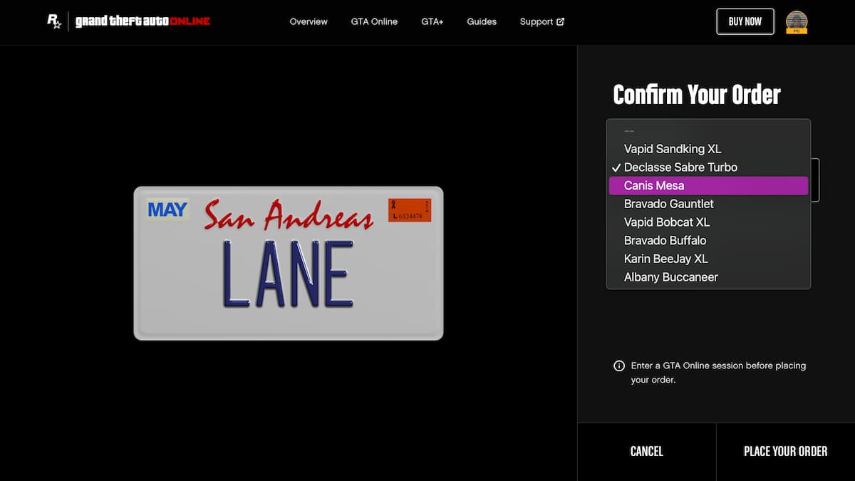 GTA Online: How To Get Custom License Plates - Gamepur