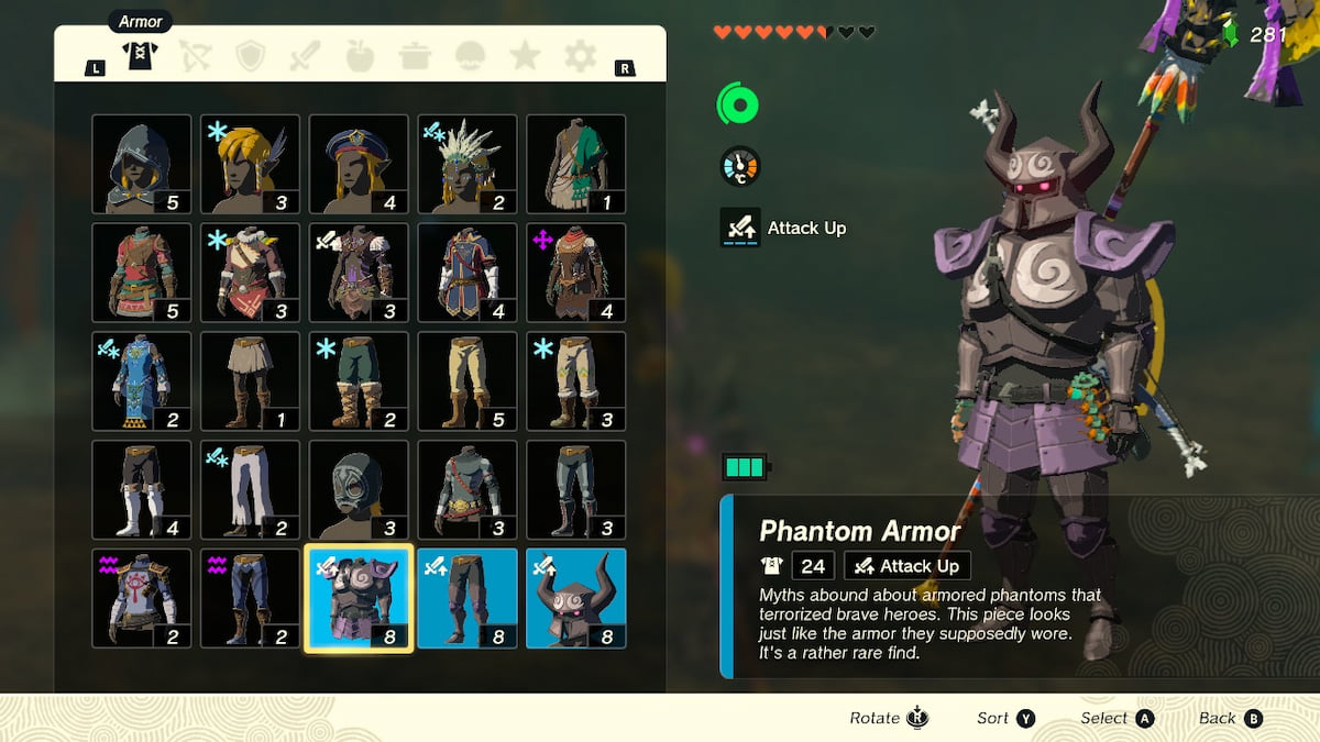 Tears Of The Kingdom – How To Get The Phantom Armor Set in TotK