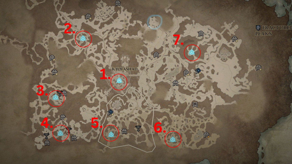 Diablo 4 - All Waypoint Locations - Gamepur