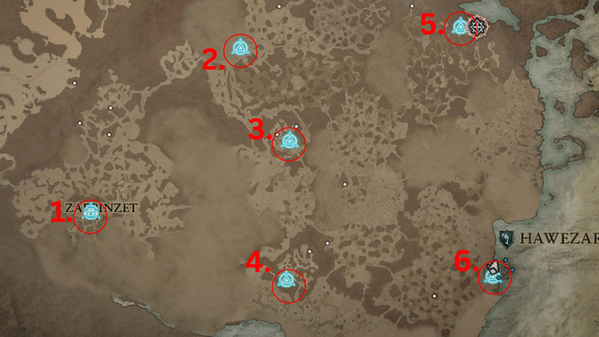 Diablo 4 - All Waypoint Locations - Gamepur