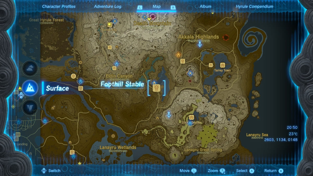 Tears of the Kingdom - All Stable Locations & Coordinates in TotK