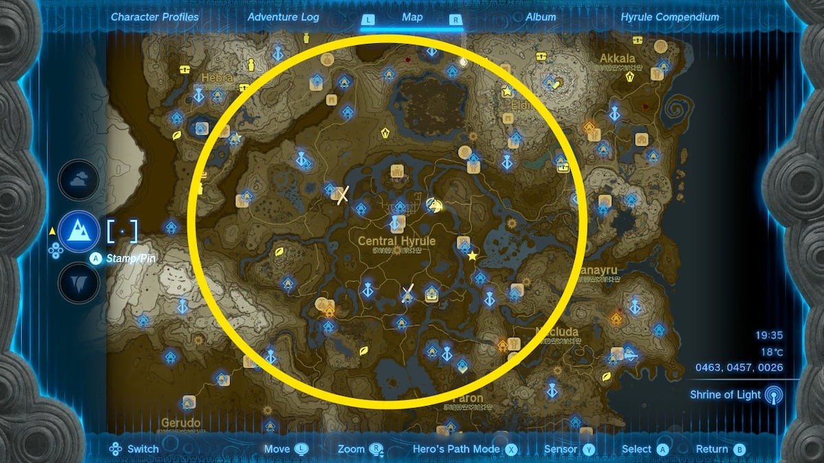 Tears of the Kingdom - Light Dragon Location & Flight Path in TotK