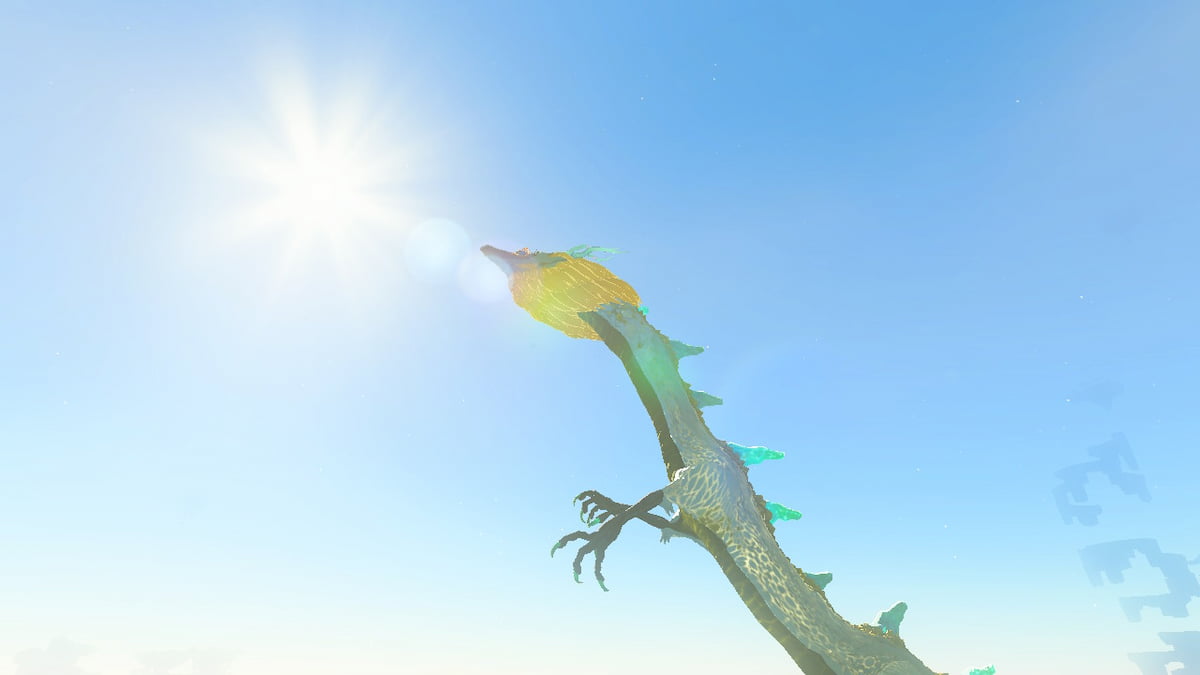 Tears of the Kingdom - Light Dragon Location & Flight Path in TotK