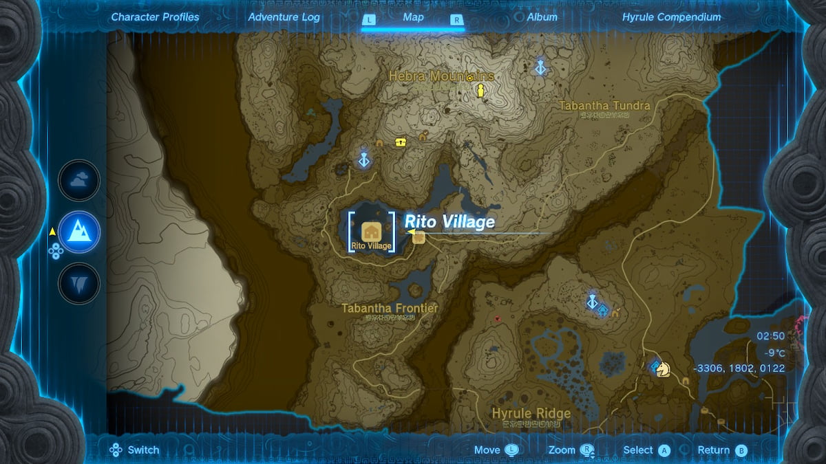 Tears of the Kingdom - Rito Village Location in TotK